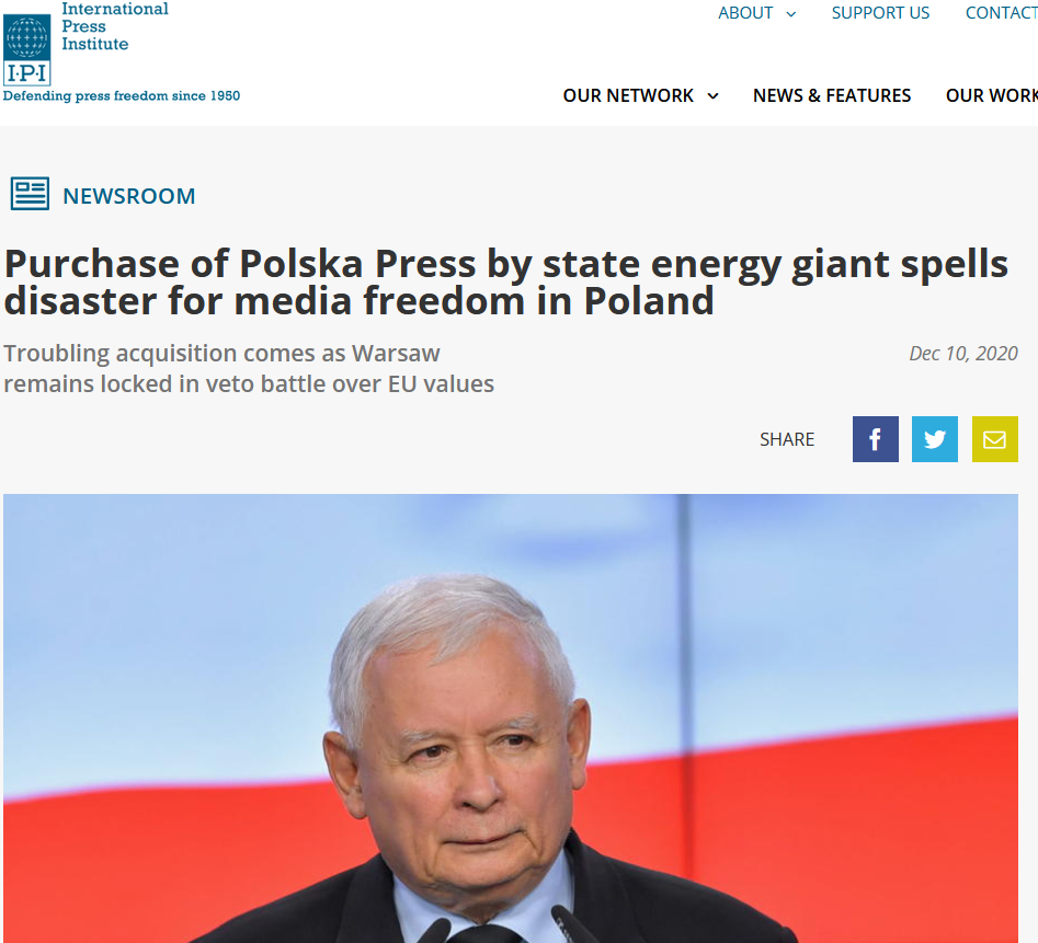 Purchase of Polska Press by state energy giant spells disaster for ...