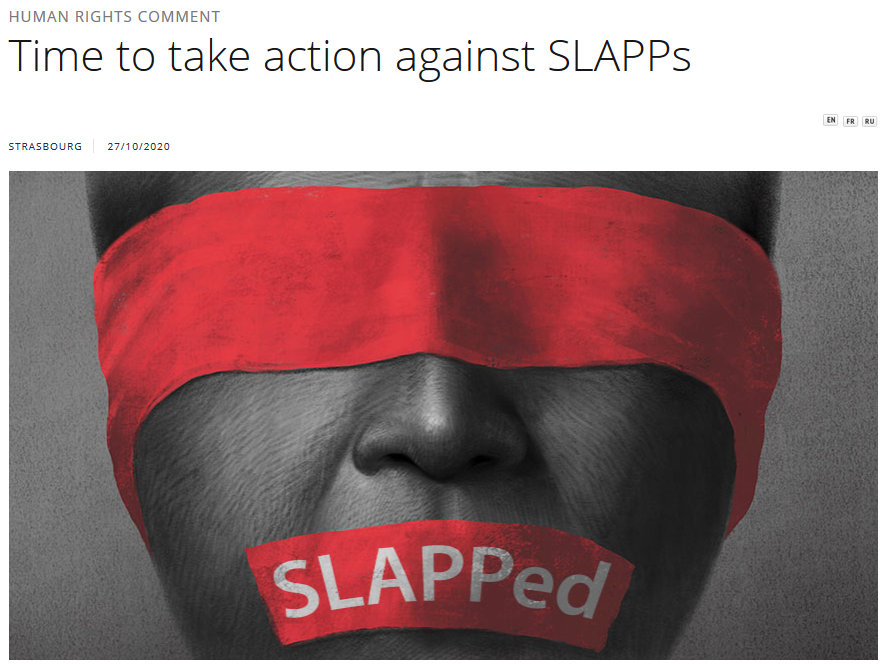 Time to take action against SLAPPs / News / Media Freedom in Europe ...