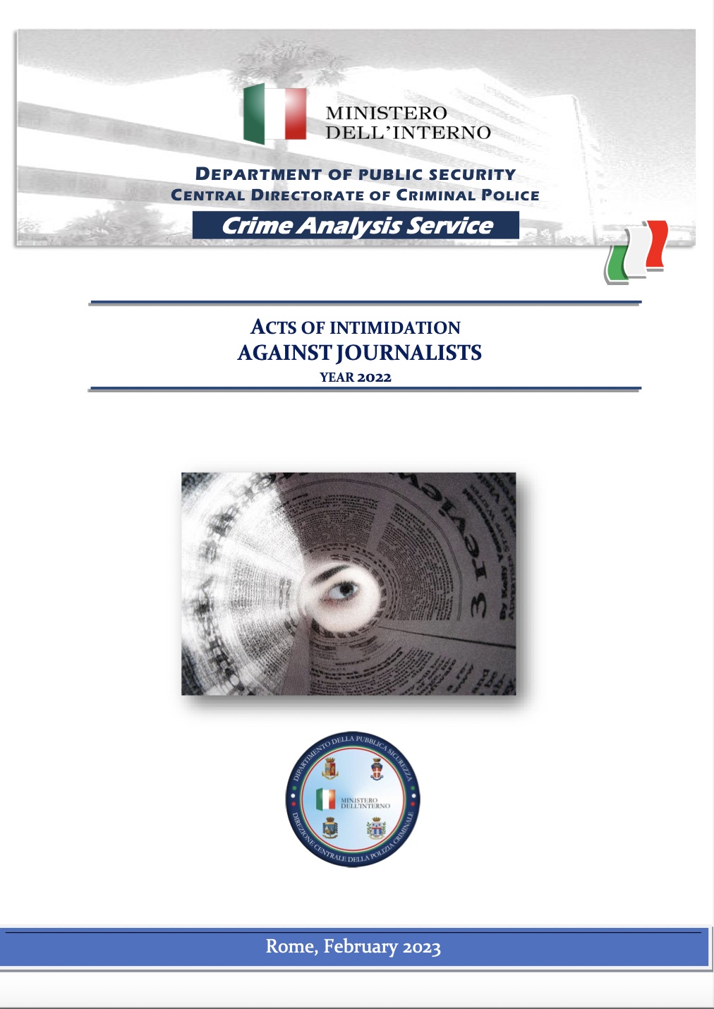 Acts of intimidation against journalists – Year 2022 / Reports and ...