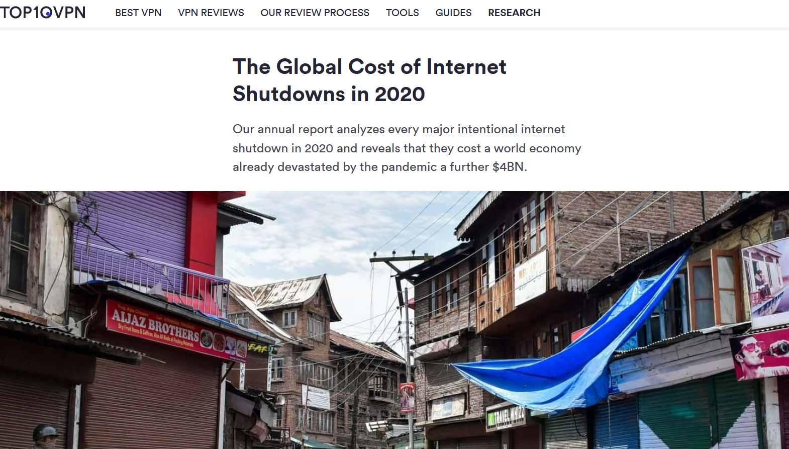 The Global Cost of Internet Shutdowns in 2020 / Reports and papers ...