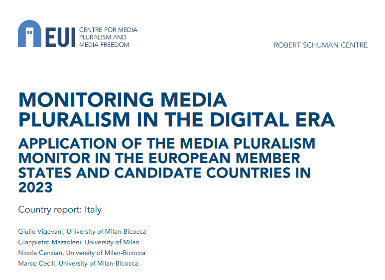 2024 Media Pluralism Monitor: Italy / Reports and papers / Resources / Media Freedom in Europe ...