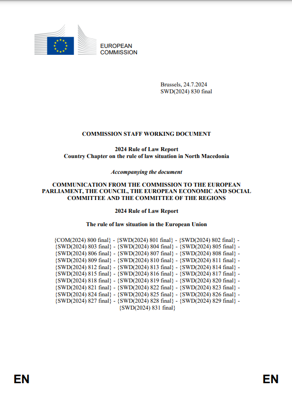 2024 Rule of Law Report - Country Chapter North Macedonia / Reports and papers / Resources ...