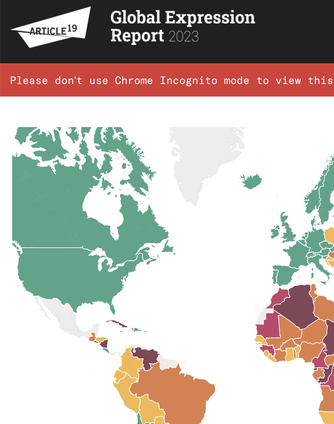 Article 19 - The Global Expression Report 2023 / Reports and papers ...