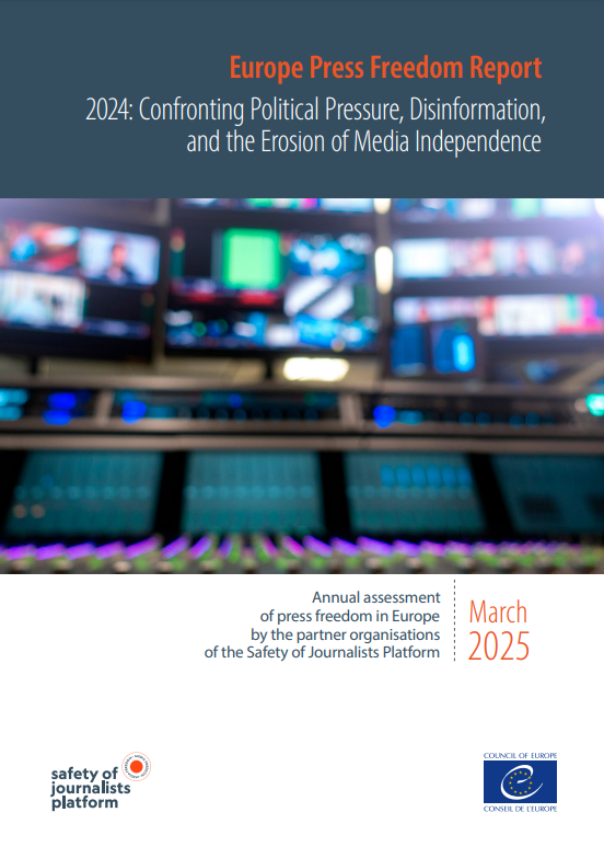 Europe press freedom report. 2024: confronting political pressure ...