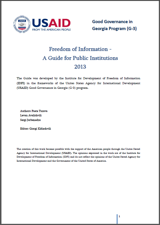 Freedom of Information Guidebook / Reports and papers / Resources ...