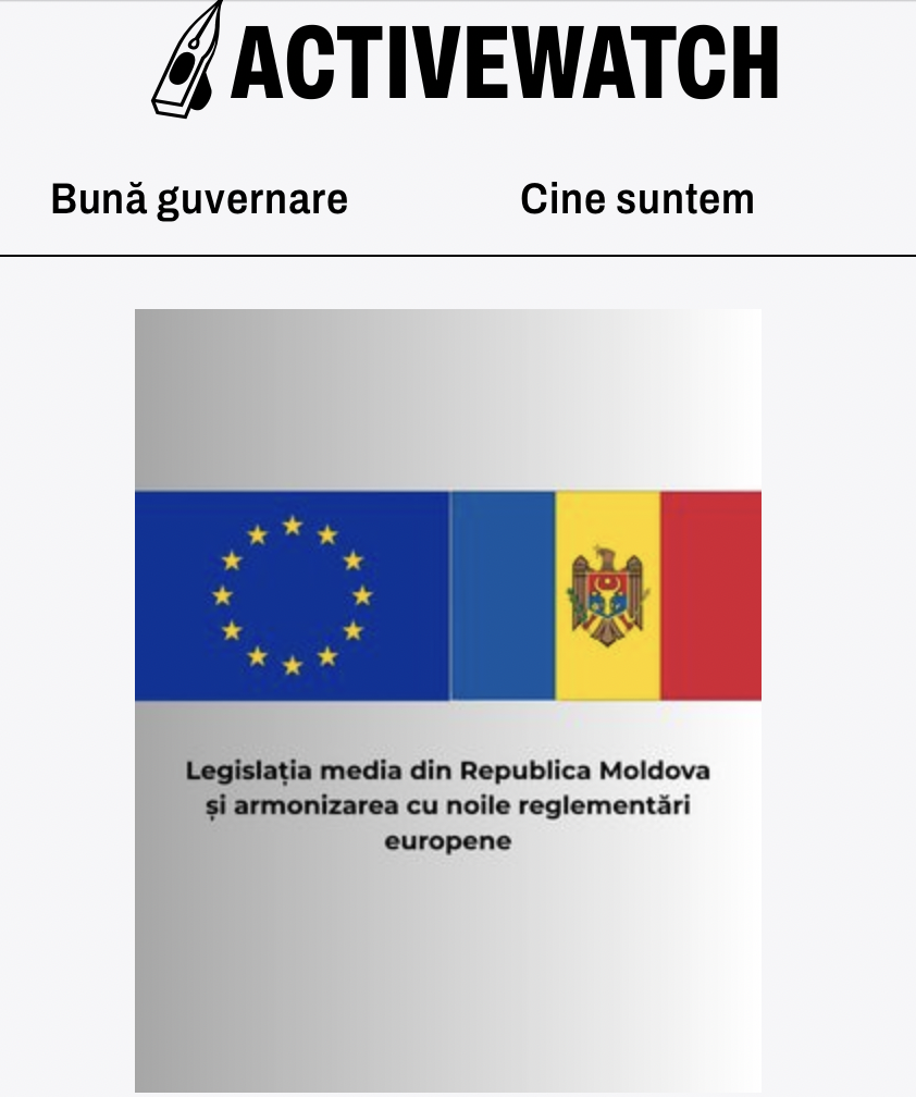 Media legislation in the Republic of Moldova and harmonization with new ...