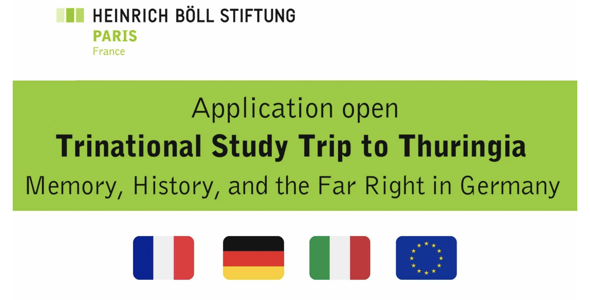Study Trip to Thuringia for Young Journalists organized by Heinrich-Böll-Stiftung Paris ...